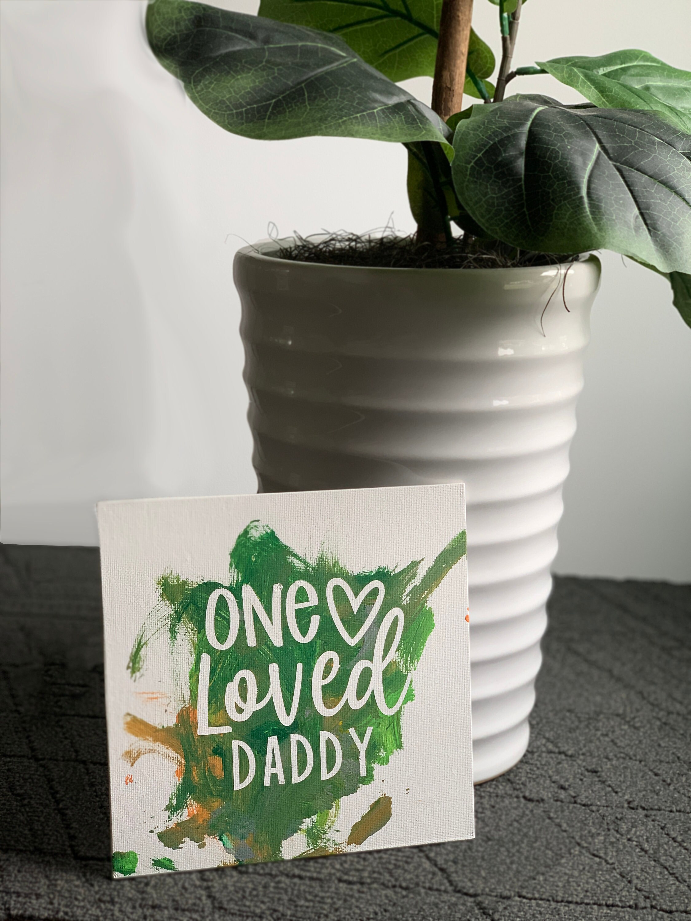 Paint and Peel Canvas Daddy Choose Size | Etsy