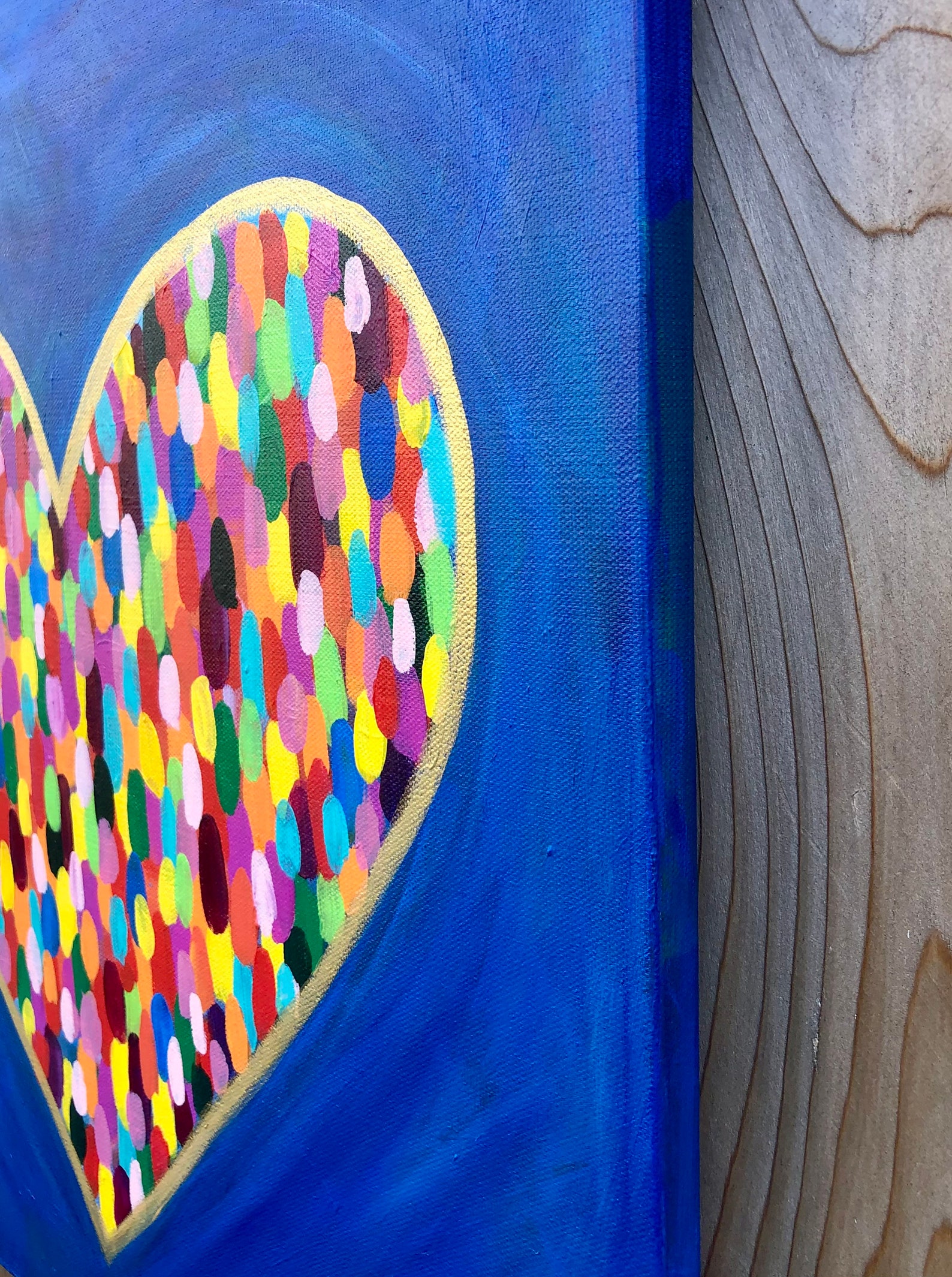 Stronger Together- Original 20x20” Acrylic Heart Painting - Etsy