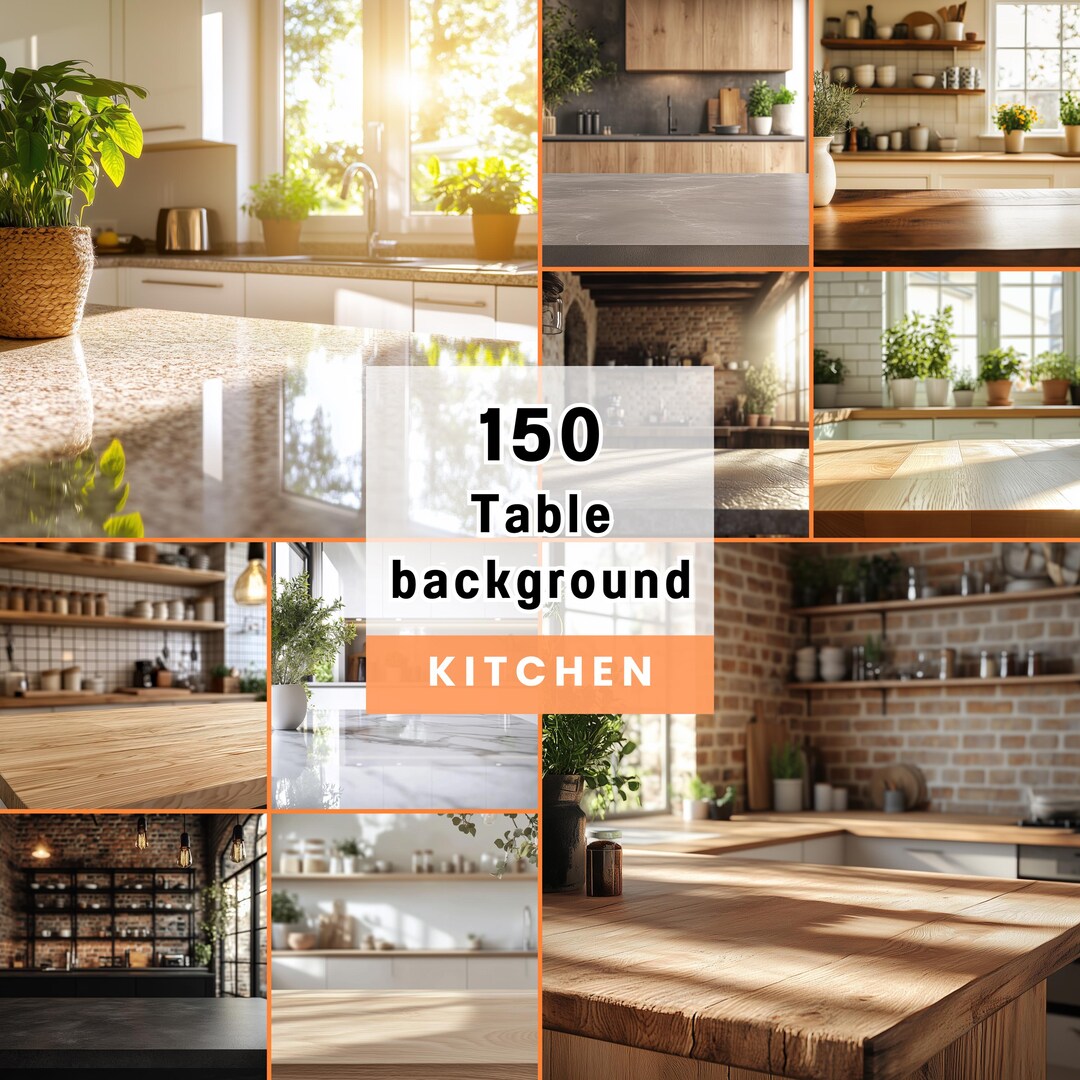 150 Table Background Mockups, Kitchen Table PNG, Background Mockups ...
