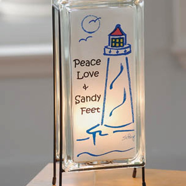 Lighted Glass Block - Etsy