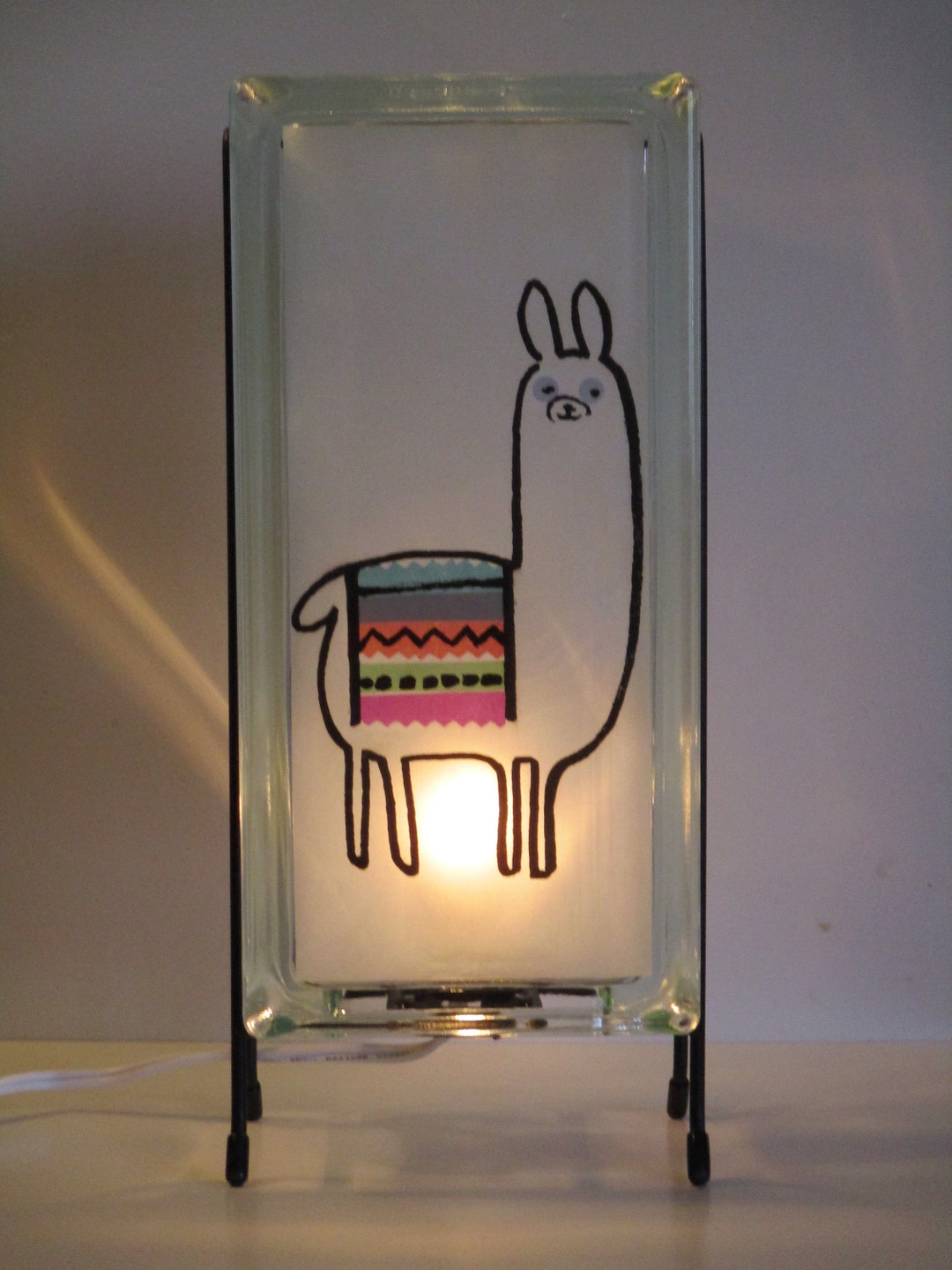 Baby Gift Llama Nursery Art Llama Lamp Gift Upcycled Lighting - Etsy