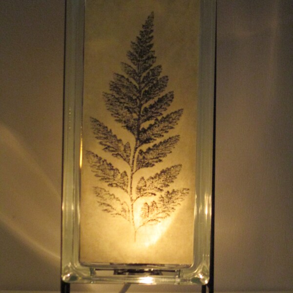 Glass Block Lamp - Etsy