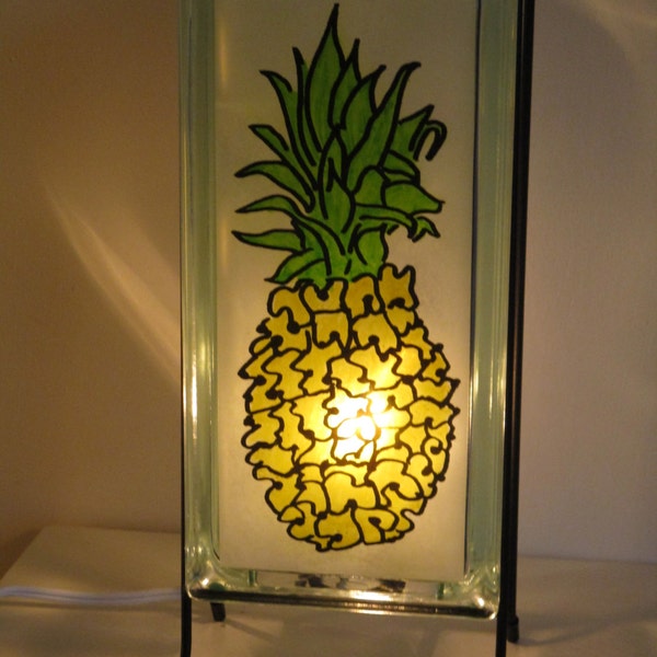 Glass Block Lamp - Etsy