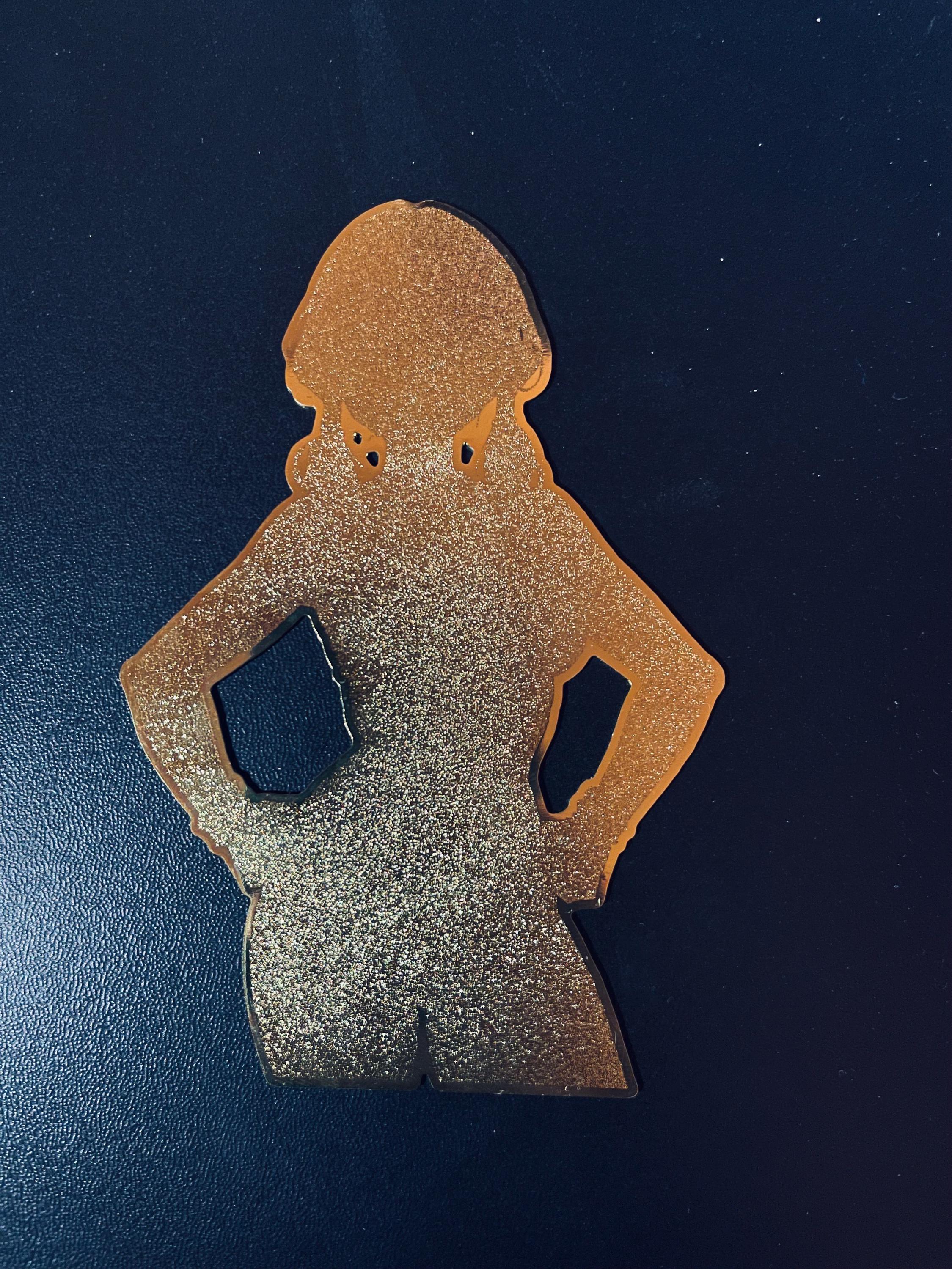 Strong High Schooler 5" Anime Waifu Gold Metal Card - Etsy