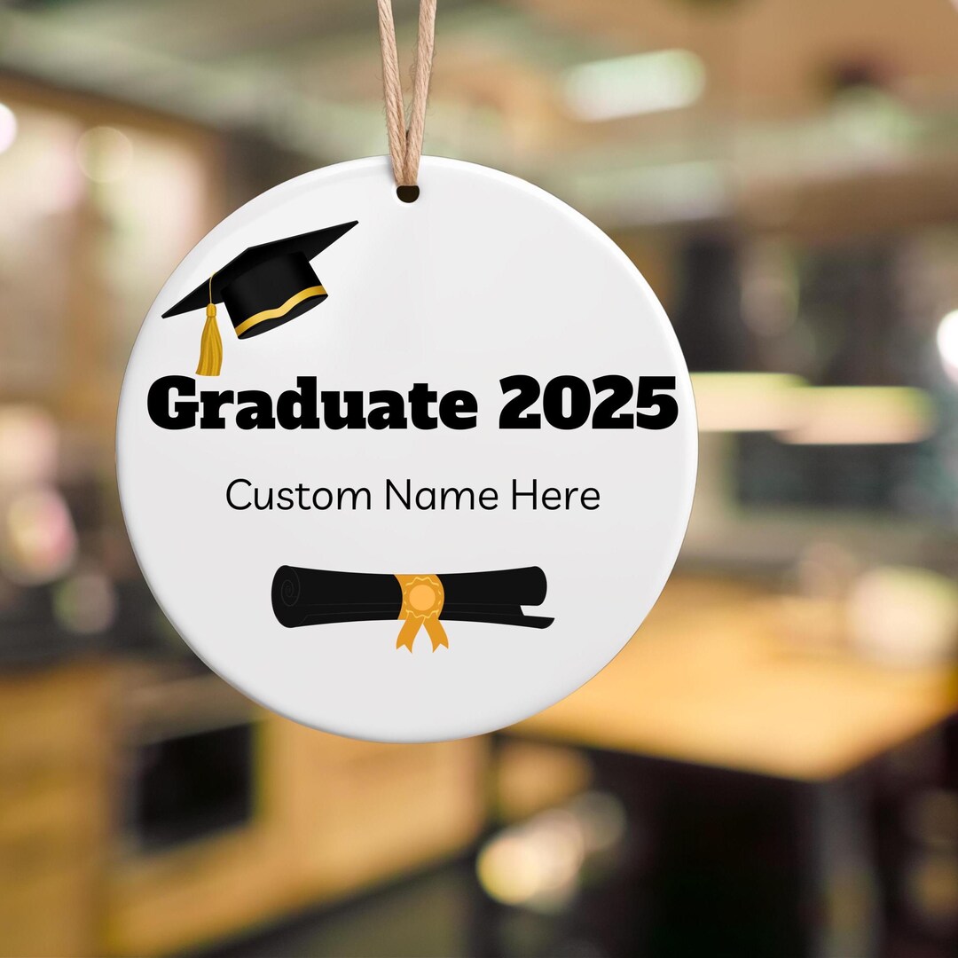 2025 Graduation Ornament, Personalized Class of 2025 Gift for ...