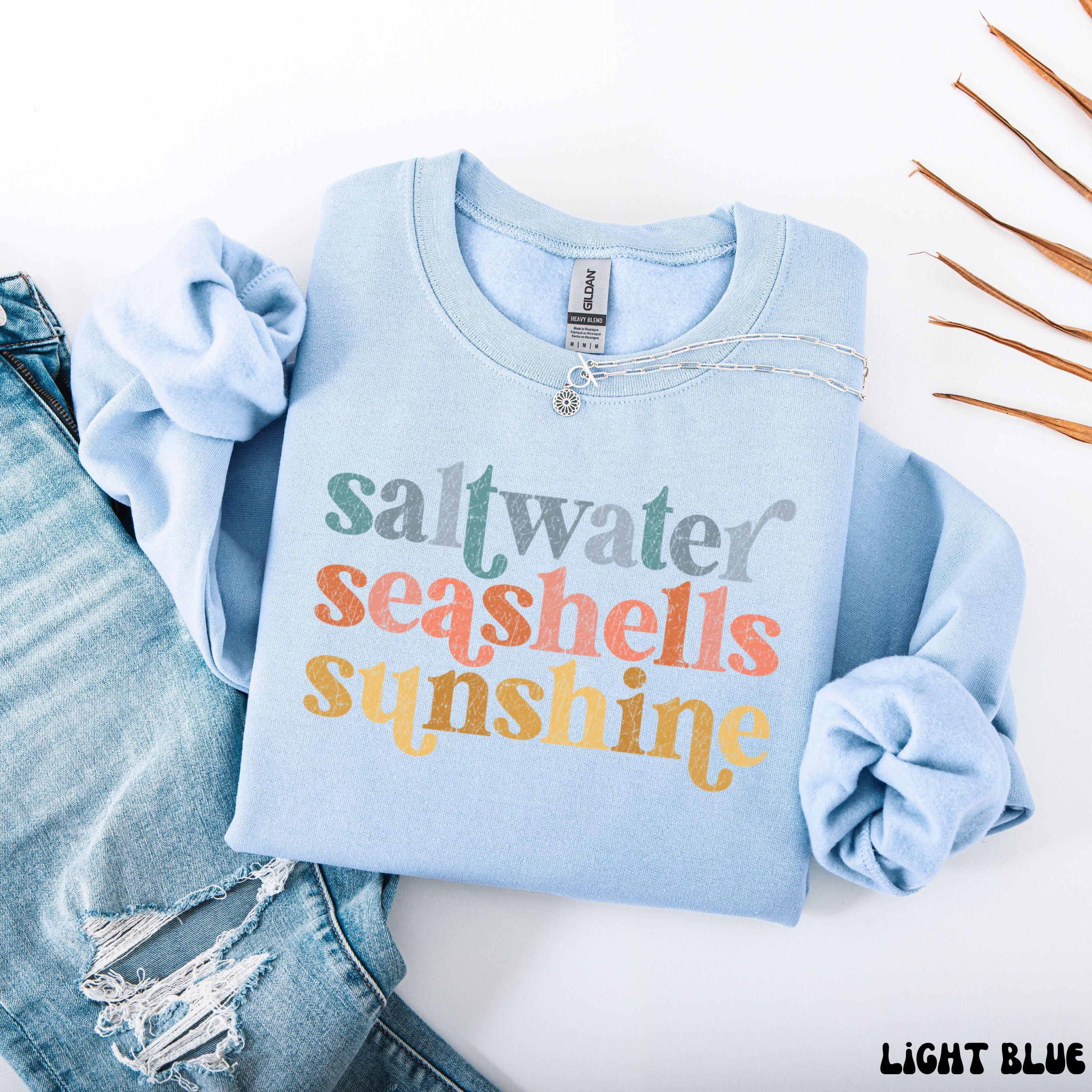 Sunshine Beach Sweatshirt, Coastal Aesthetic Crewneck, Nautical Sweater ...