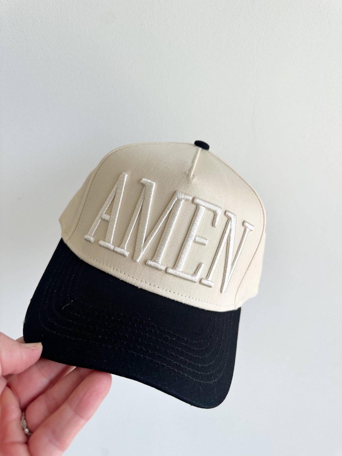 AMEN Monochromatic Embroidered Vintage Trucker Hat - Etsy