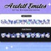Blue Axolotl Twitch Emotes/ Emote Set/ Streaming, Youtube, Facebook ...