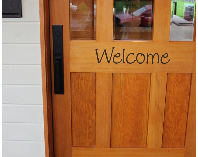 Welcome Sign Entry Door Greeting Multiple Designs Available - Etsy