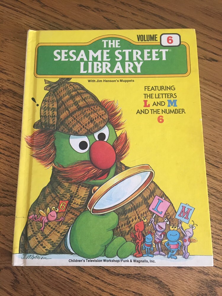 Volume 6 of the Sesame Street Library, Vintage Children's Book ...