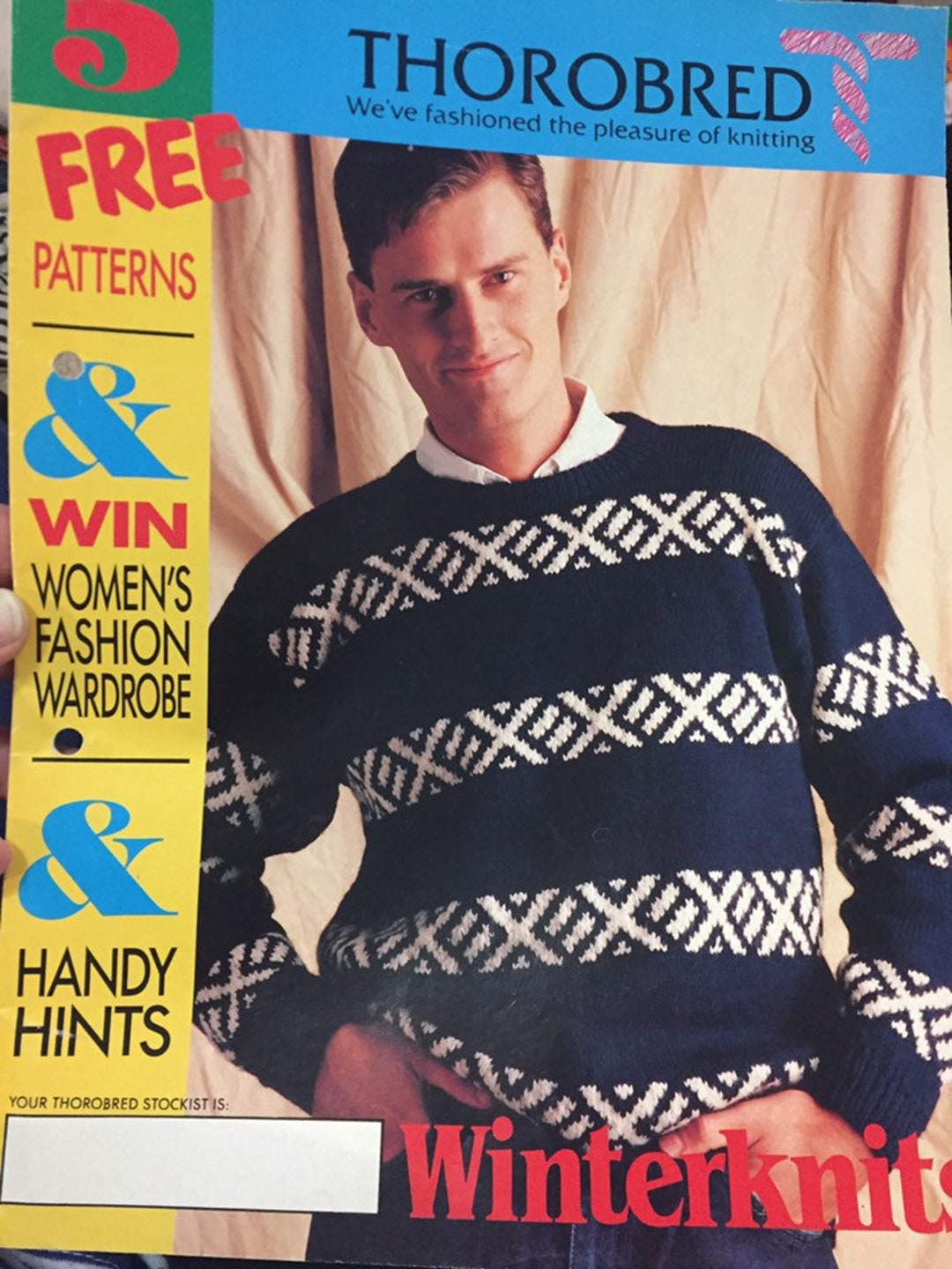Vintage Edition of Thorobred Winterknits Pattern Booklet Mens and ...