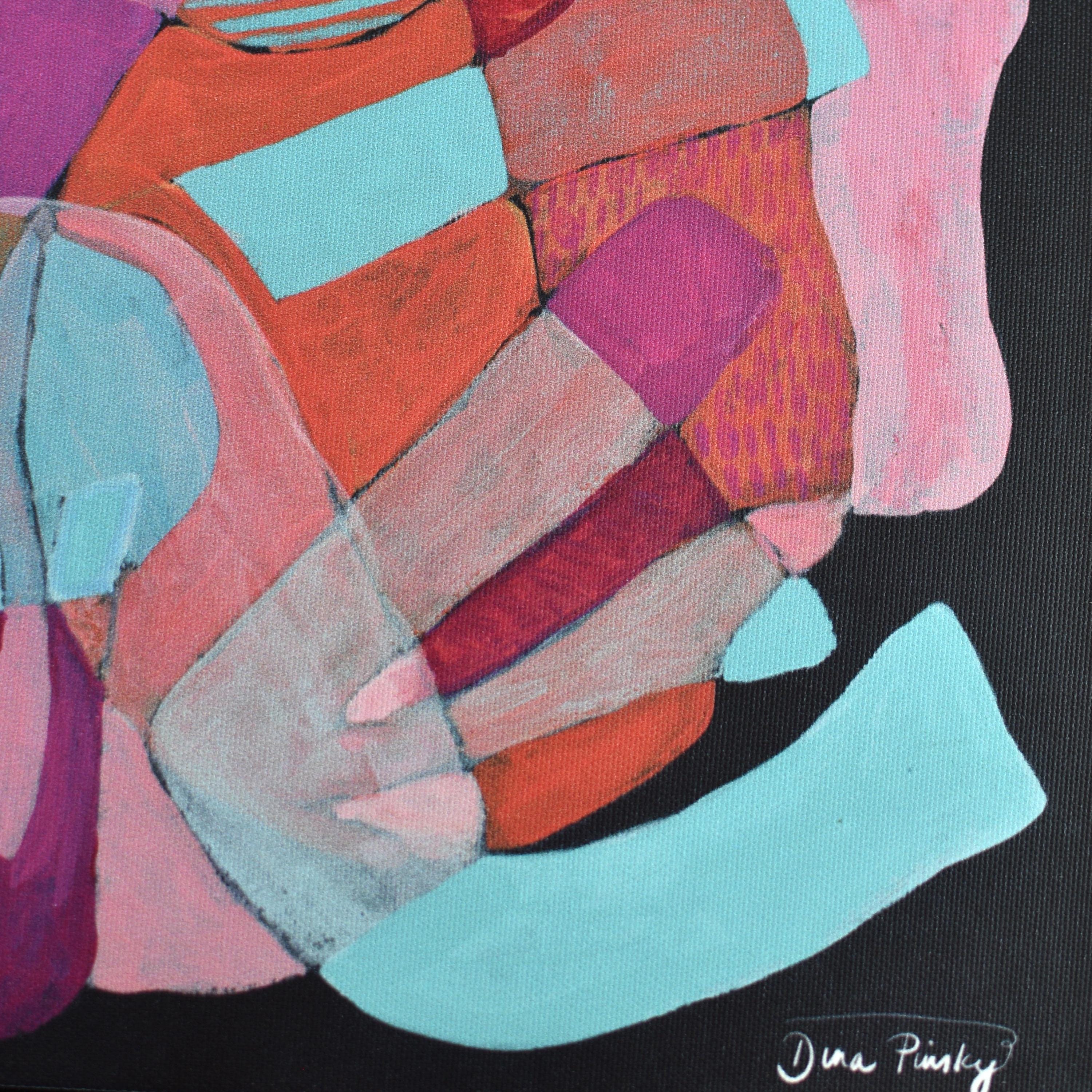 Shalom Acrylic Painting on Stretched Canvas – Hebrew Peace Abstract ...