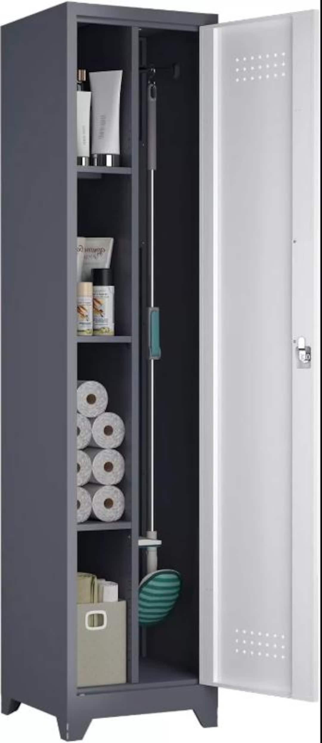 Broom Closet Storage Cabinet for Brooms and Mops - Etsy