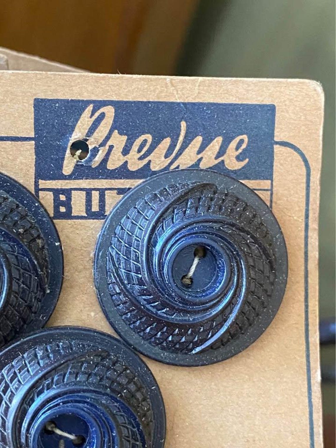 Vintage 1930-1940s Prevue Buttons - Card Set of 5, 7 or 10 - Etsy