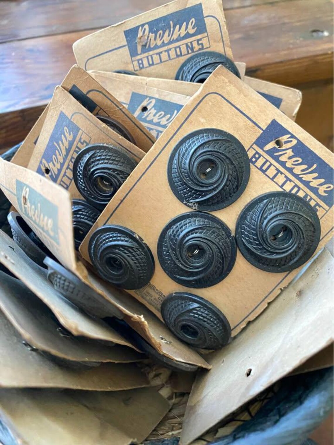 Vintage 1930-1940s Prevue Buttons - Card Set of 5, 7 or 10 - Etsy
