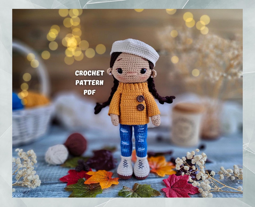 Crochet Pattern for Lesya Doll PDF English, Amigurumi Cute Doll Pattern - Etsy