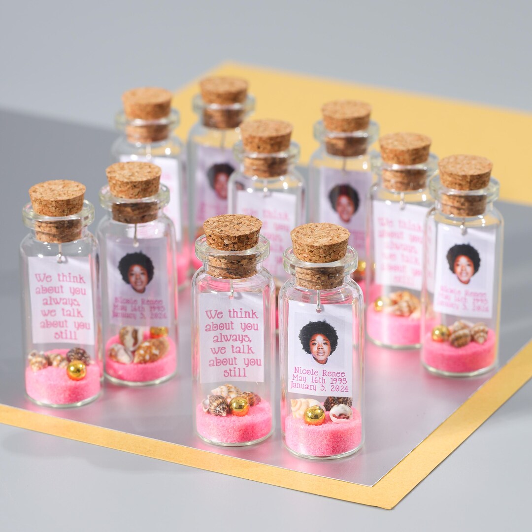 Celebration of Life Favors, Funeral Photo Favors in Memory of Child ...
