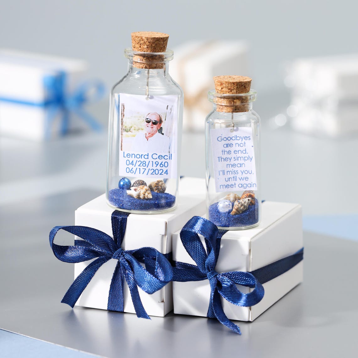Nautical Memorial Favors, Custom Celebration of Life, Beach Funeral ...