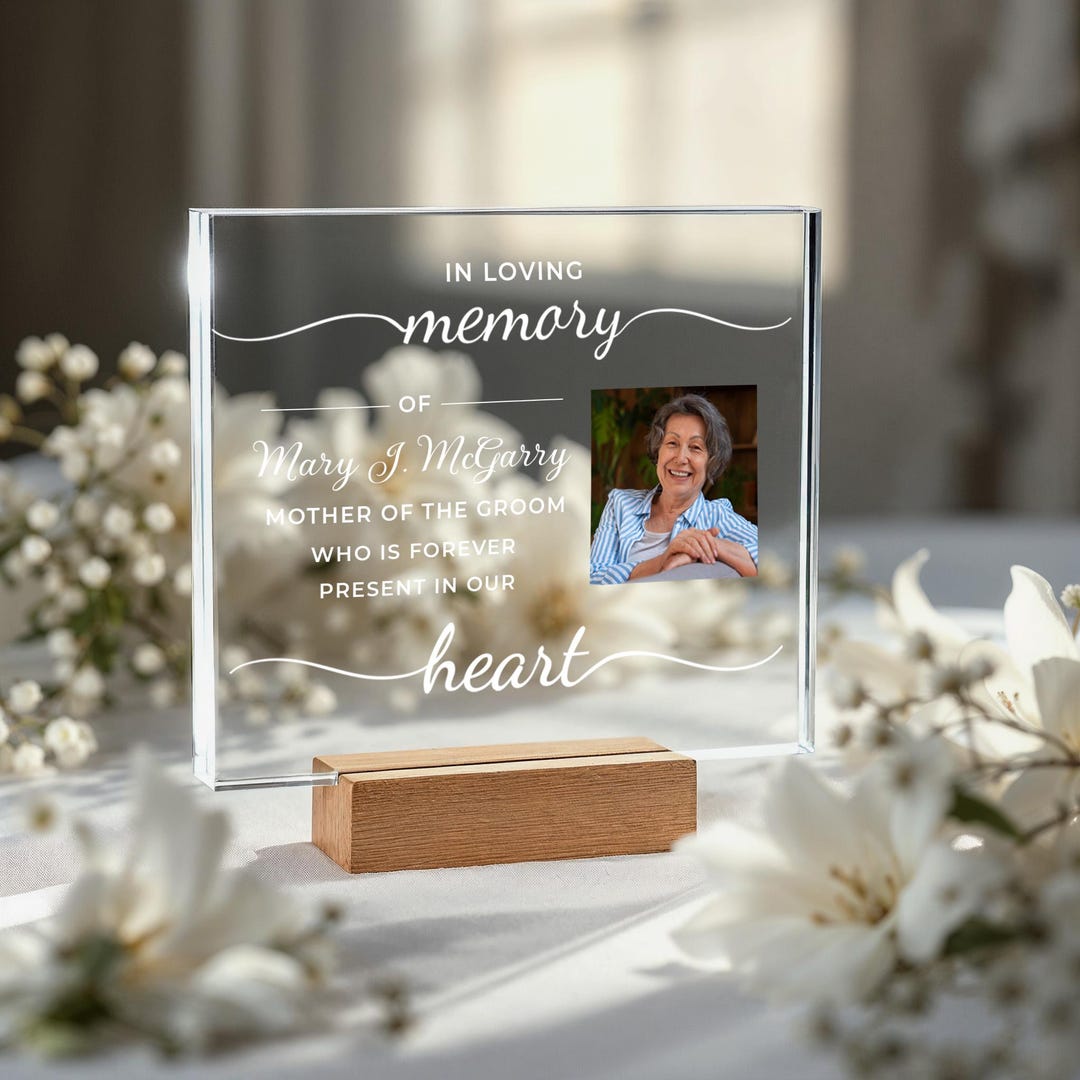 Reserved Memorial Sign, Personalized Memorial Plaque, in Loving Memory ...