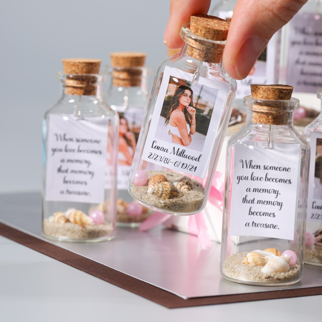 Custom Celebration of Life Favors, Loss of Mom Personalized Memorial ...