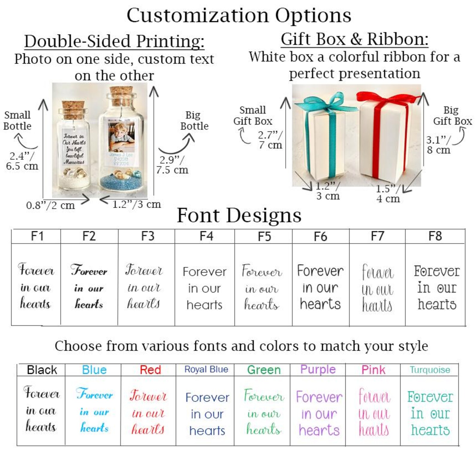 Personalized Memorial Favors, Custom Celebration of Life, Funeral ...