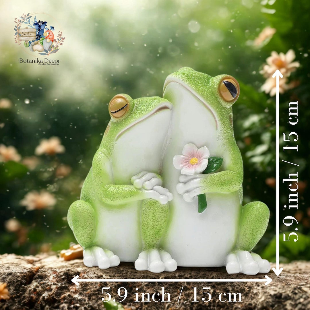 Fun Frog Statues - Choose Your Style (couple or 3 Frogs Stack) - Garden ...