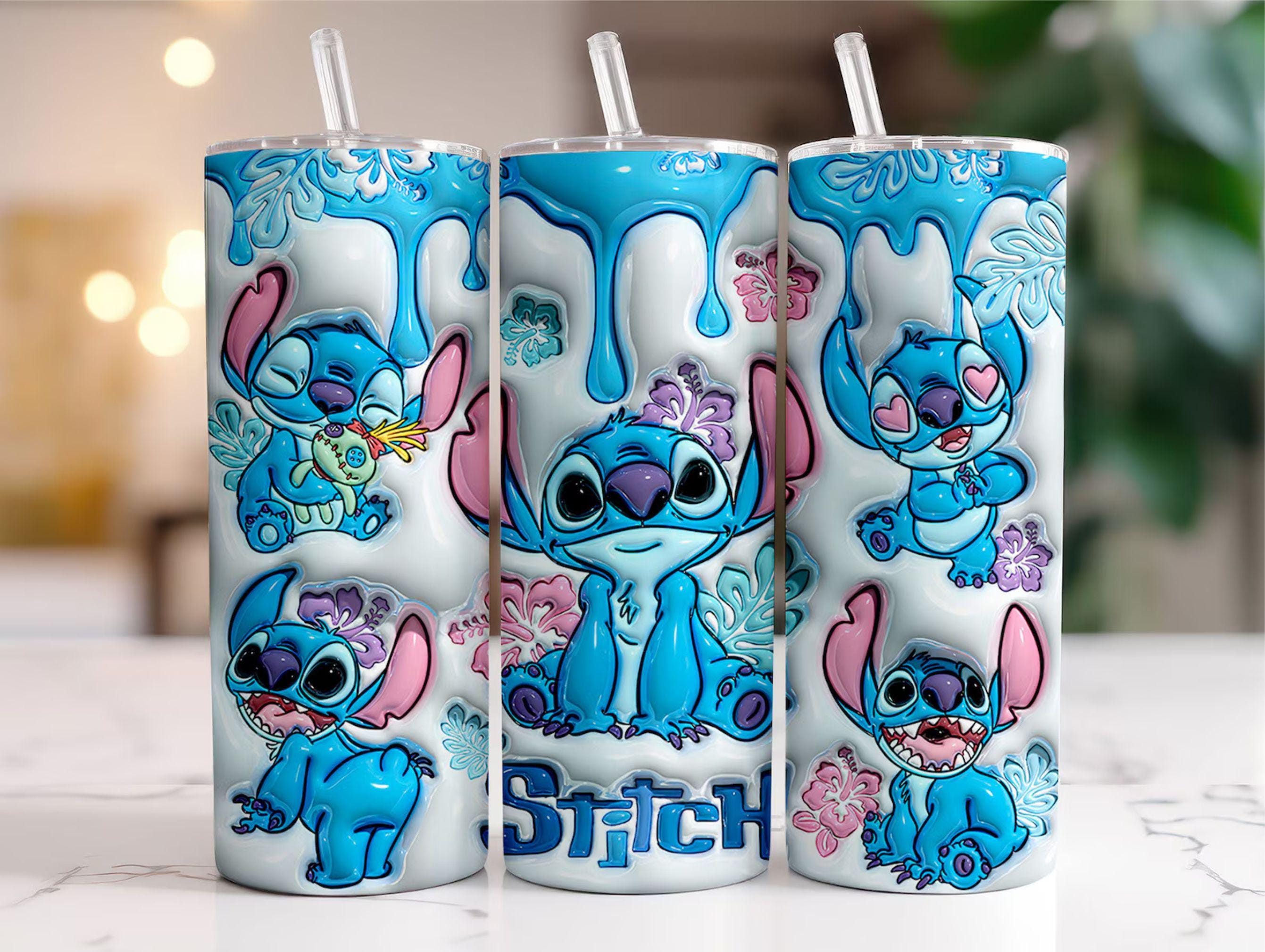 80+ Stitch Tumbler Wrap Png Bundle, 3D Inflated Stitch Tumbler Design ...