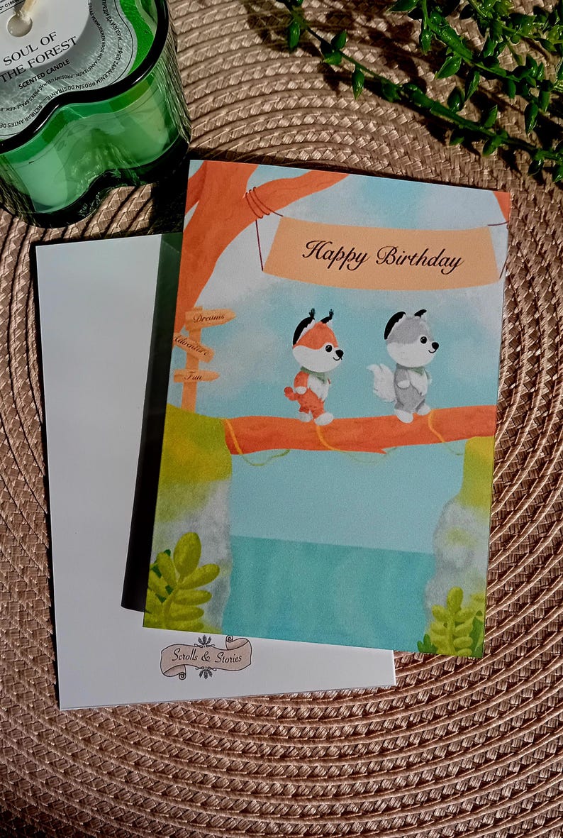 Oisín Forest Birthday Card - Etsy