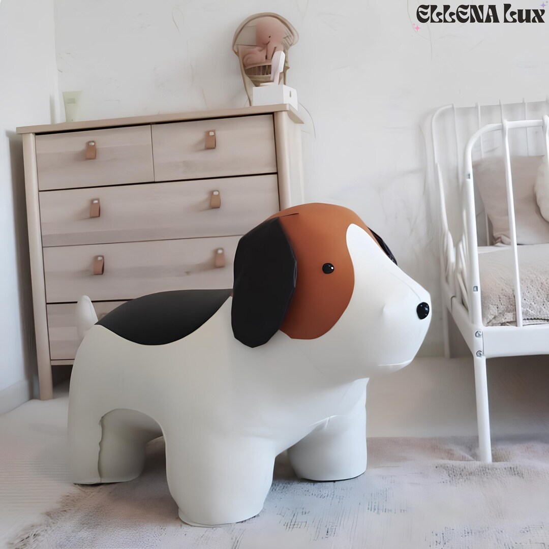 Puppy Wood Chair, Puppystool, Puppy Chair for Kids - Etsy