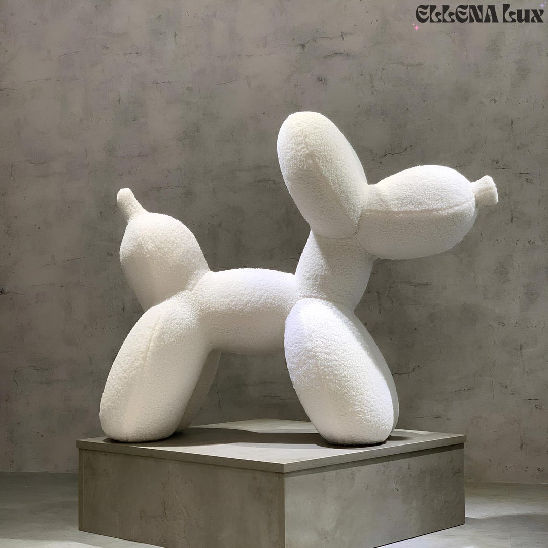 Balloon Dog Wood Chair, Balloon Dog Stool, Balloon Dog Chair for Kids ...