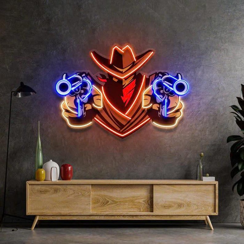 Aiming Guns LED Neon Sign Light Pop Art - Etsy