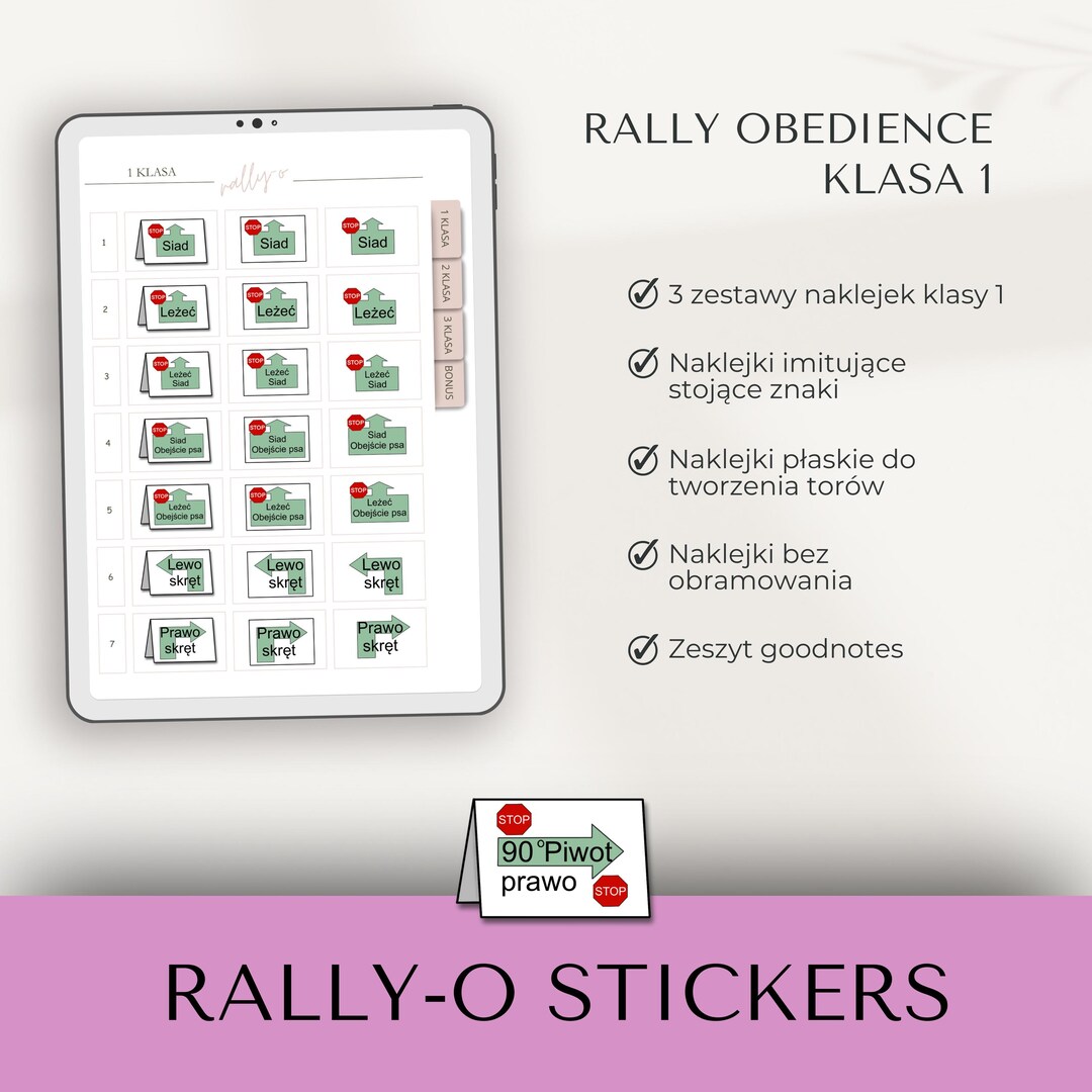Rally-o | Rally Obedience Class 1 Digital Sticker | Digital Sticker ...