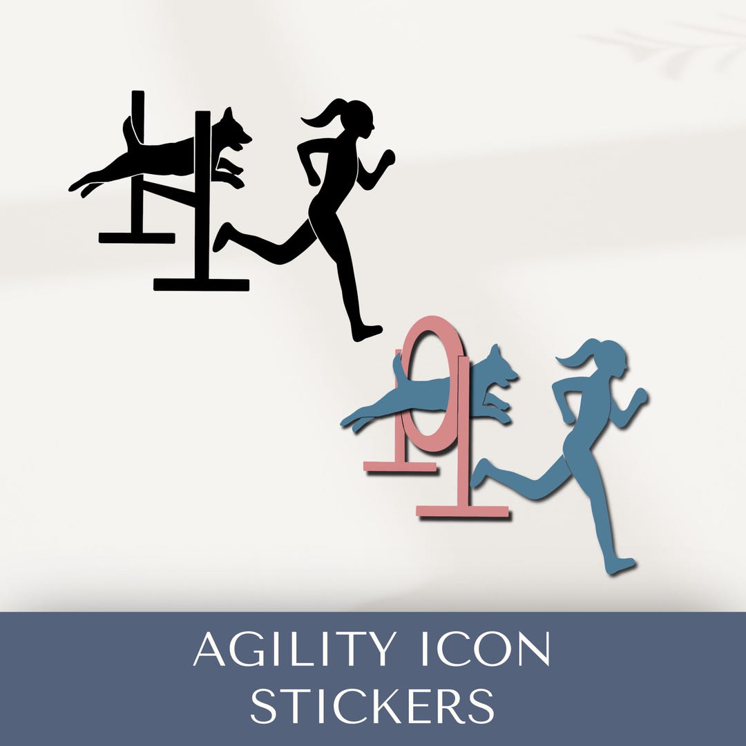 Agility | Dog | Digital Stickers | Digital Planner | Stickers for ...