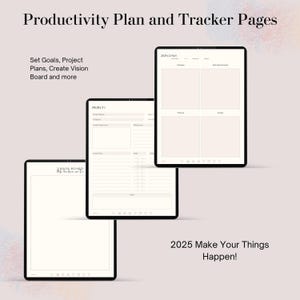 2025 Digital Planner & Journal, Sunday Start Weekly Planner, Monthly ...
