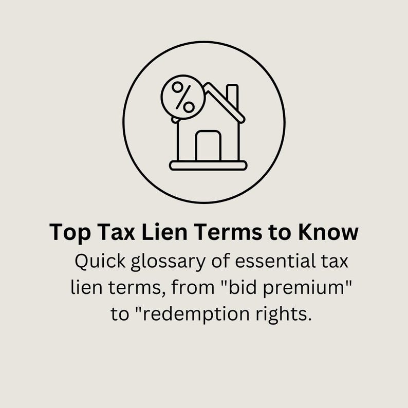 Tax Lien Investing Cheat Sheet: Real Estate Guide & Checklist (digital ...