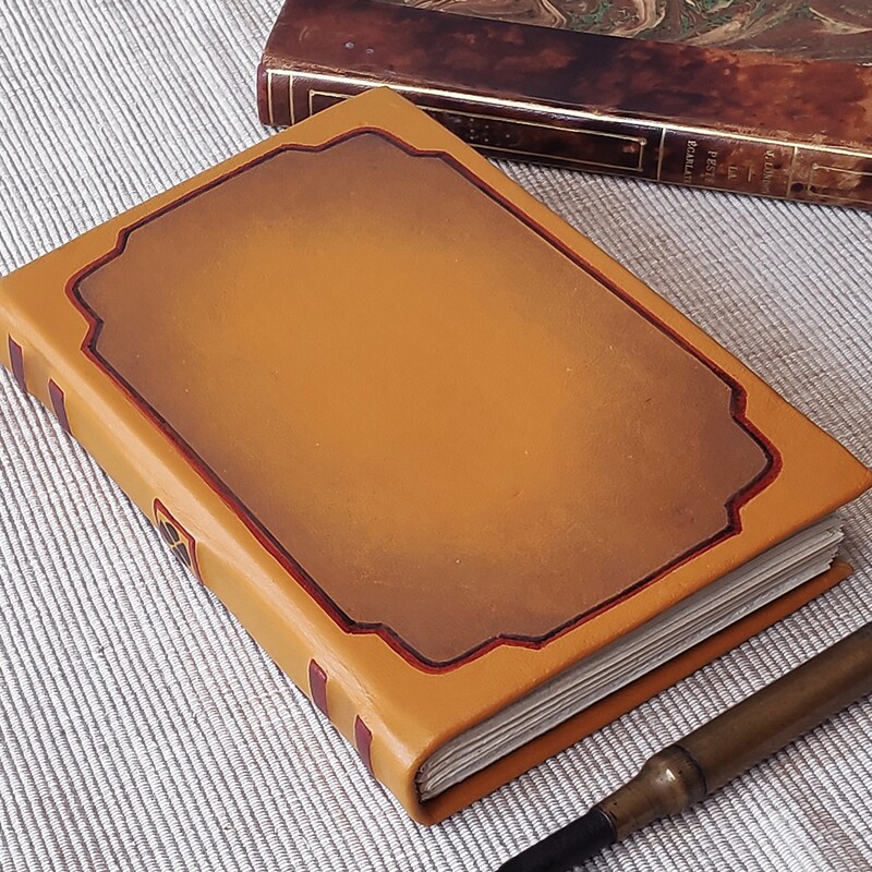 Orange Journal - Etsy
