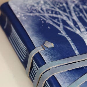 Blue Leather Journal Diary With Vintage Style Pages - Etsy
