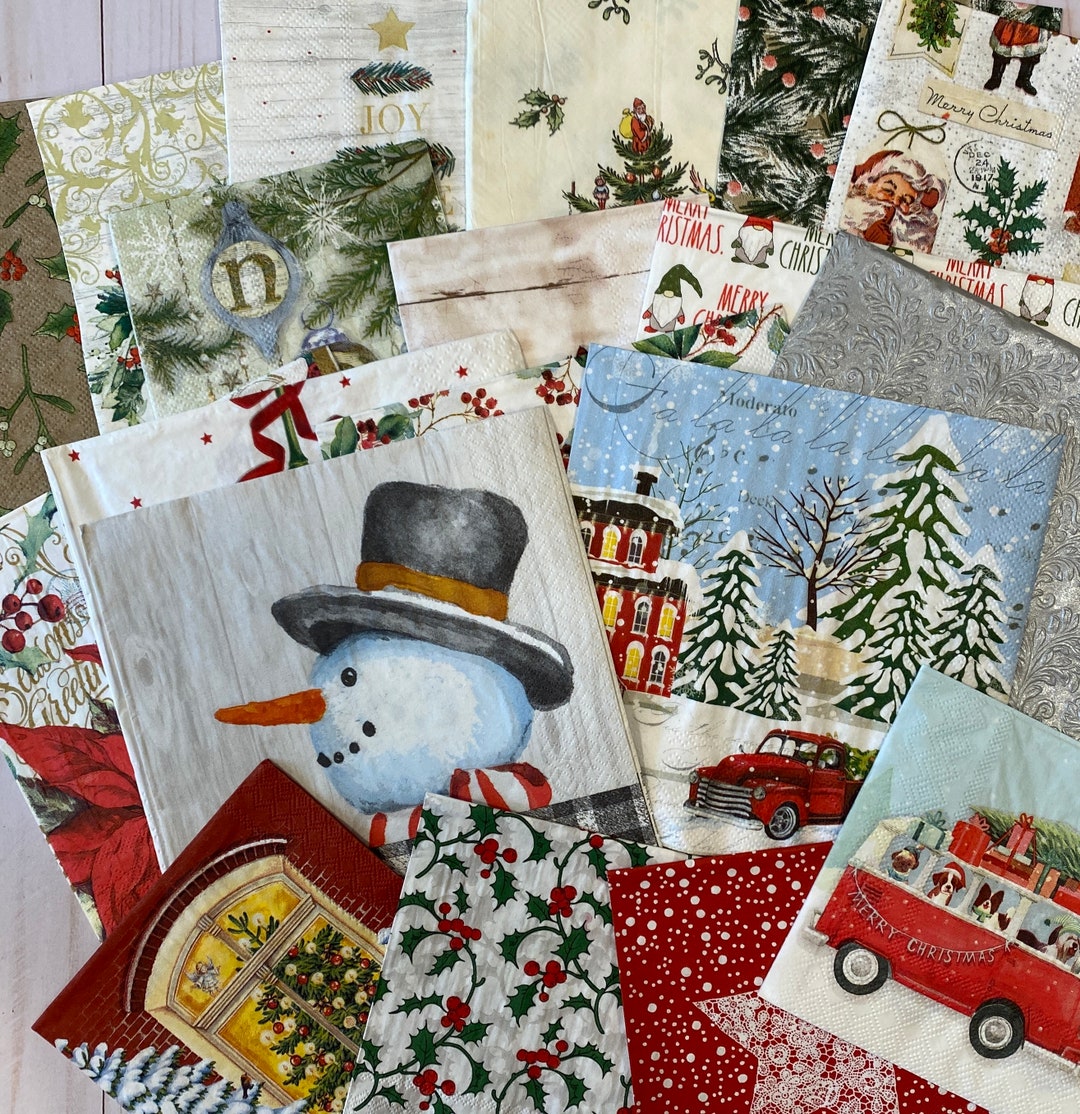 Bonus Holiday Napkins 2021 - Etsy