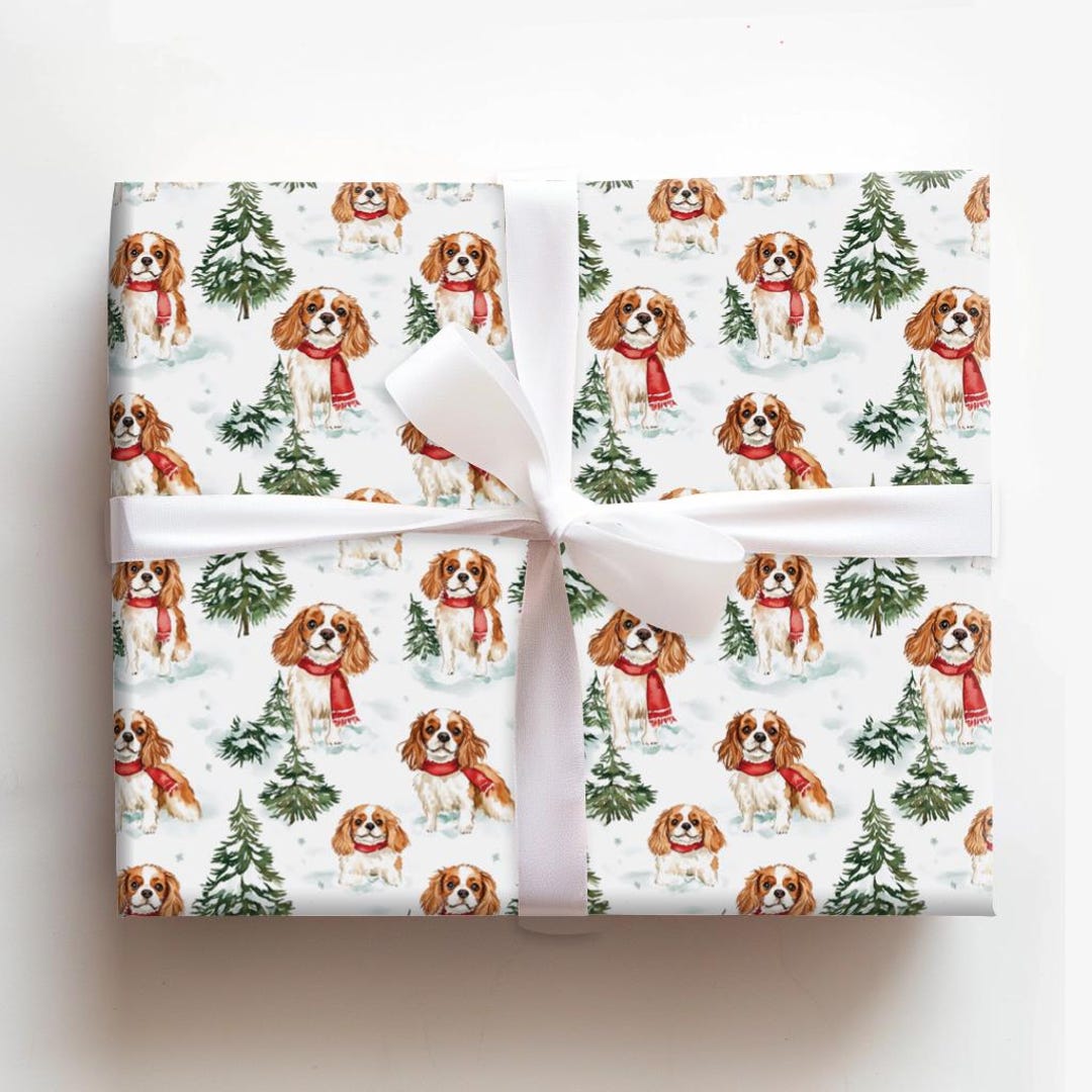 Snow Day for Cavalier King Charles Wrapping Paper - Etsy