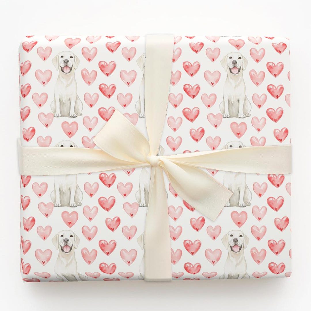 White Lab Valentine - Etsy