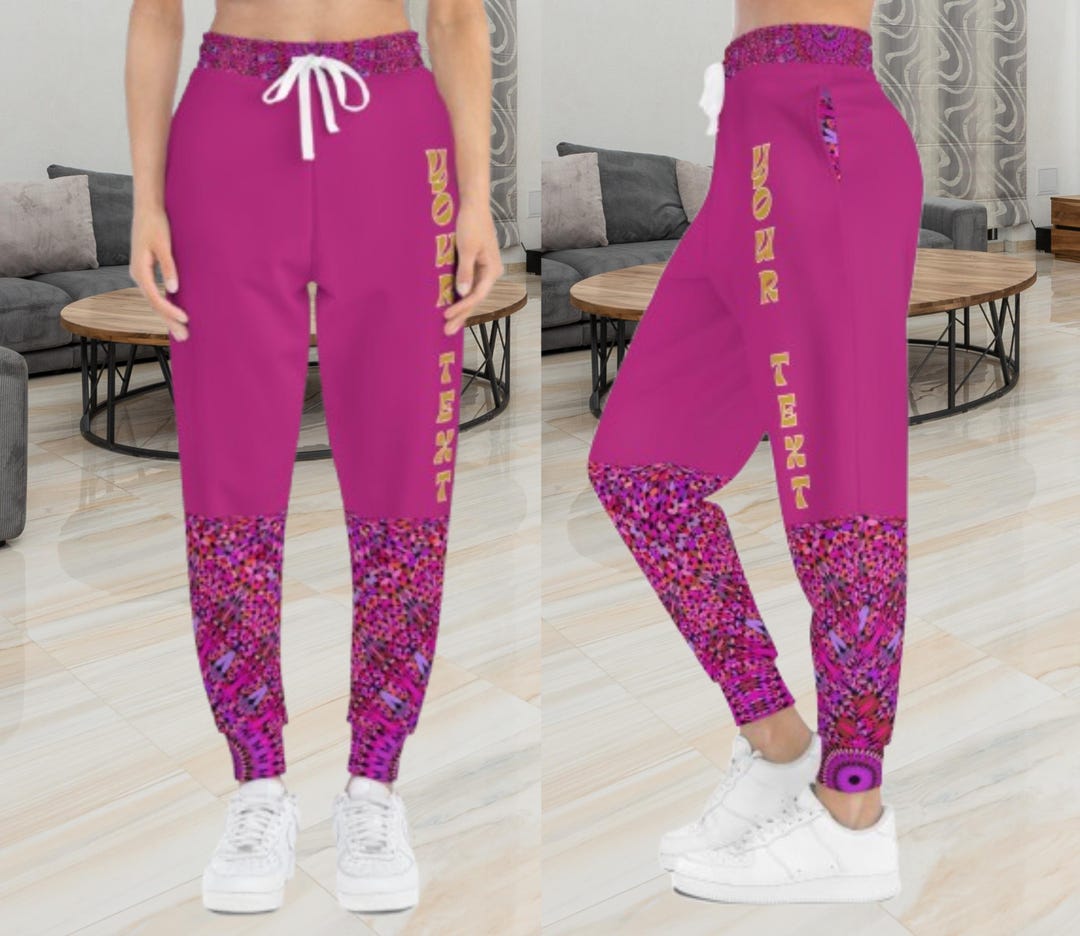 Neon Colored Personalized Joggers Sweatpants - Custom Jogger Outfit ...