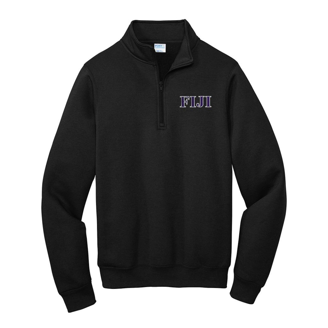 FIJI Fraternity Greek Letter Quarter Zip Sweatshirt - Etsy