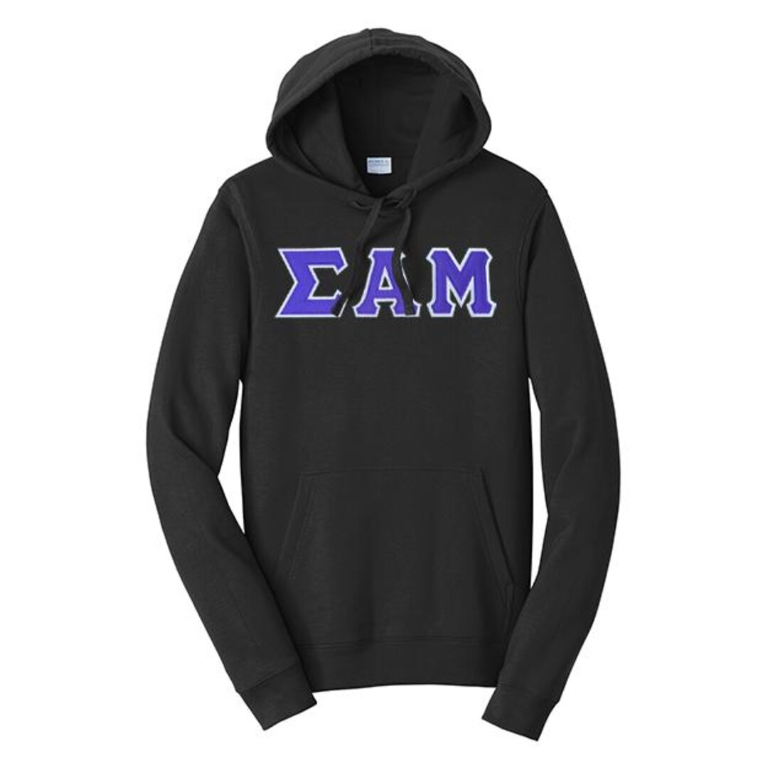 Sigma Alpha Mu Hoodie: Sewn Greek Letter Sweatshirt - Etsy
