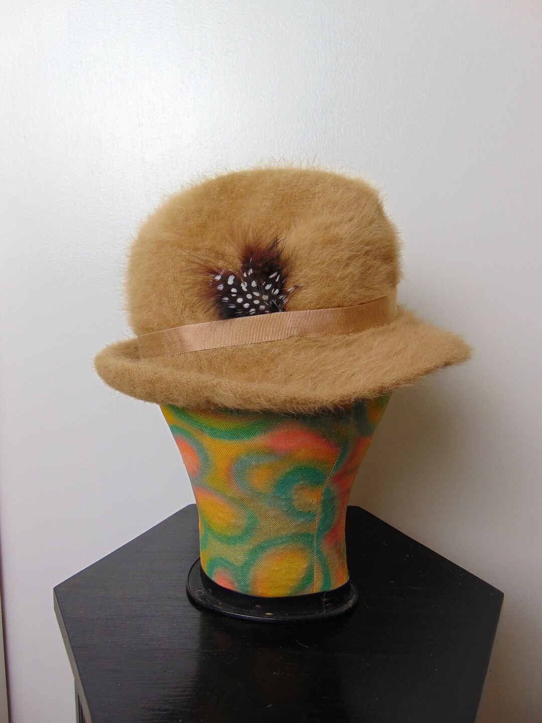 70s Fluffi by Marida Angora Fedora Size 22.5 - Etsy