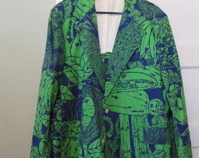 Mens 70S TROPICAL SPORT COAT Jacket Very Palm Beach LARGE Size 44 - Etsy
