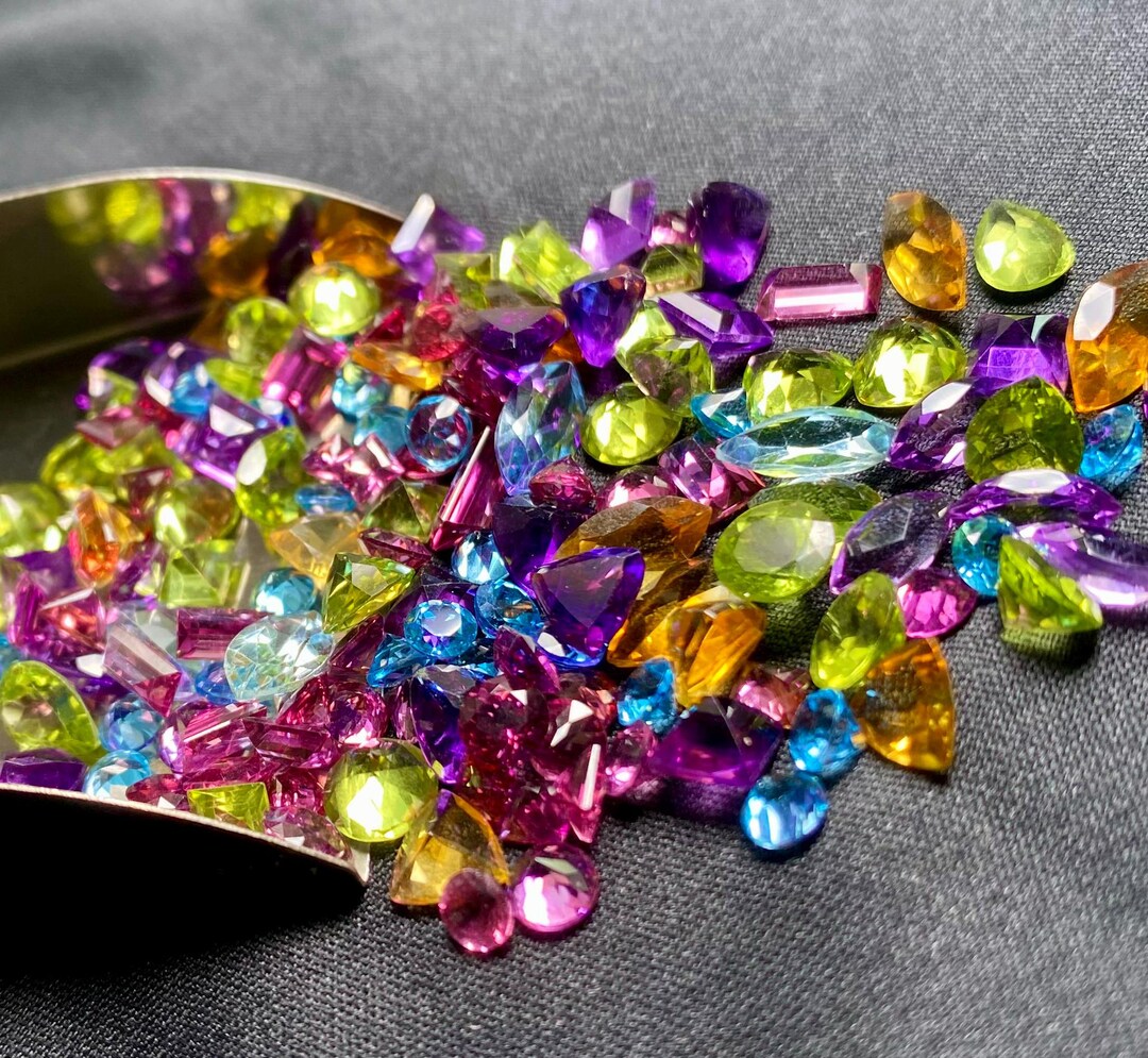 A+++ Quality Natural Mixed Semi Precious Faceted Lot - Various Shapes ...