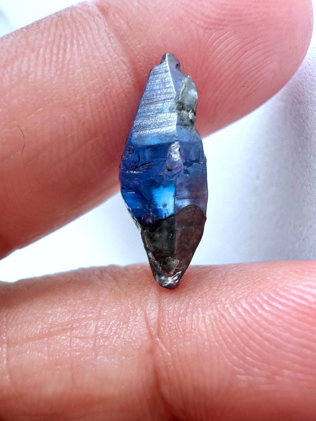5.65 Ct-earth-mined Royal Blue Corundum Crystal | Standard Heated | Raw ...