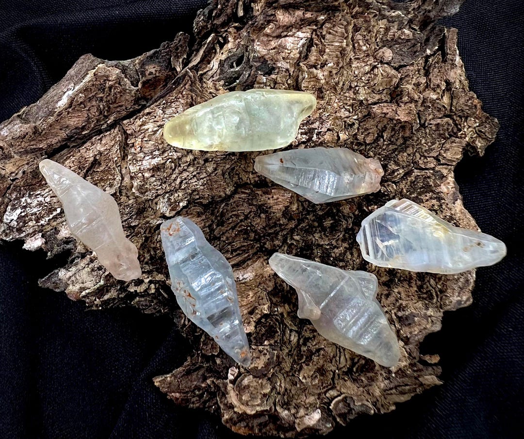 6 Pcs Lot- Natural Corundum Crystals,mix Color Sapphire,68.93ct,pastel ...