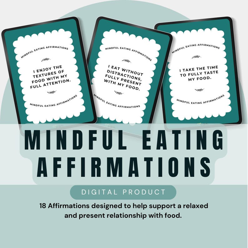 18 Mindful Eating Affirmations, Wallpaper for Your Phone, Daily ...