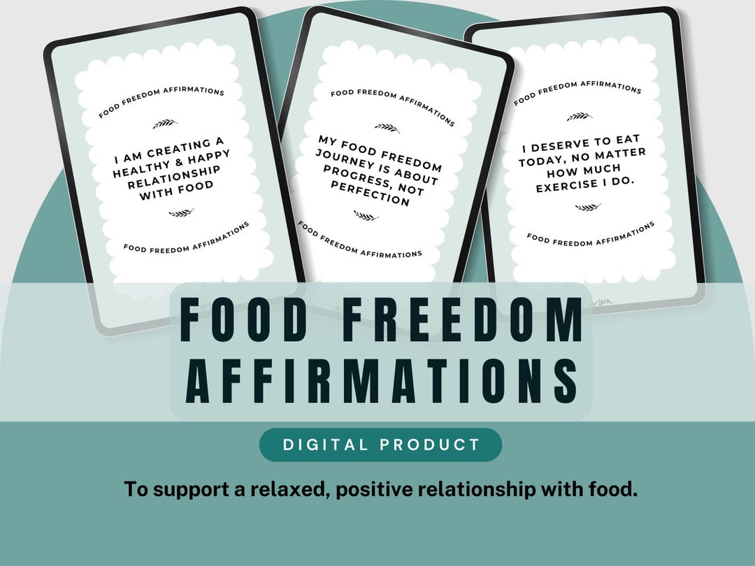 Positive Affirmations, Food Freedom, Wallpaper for Phone, Daily ...